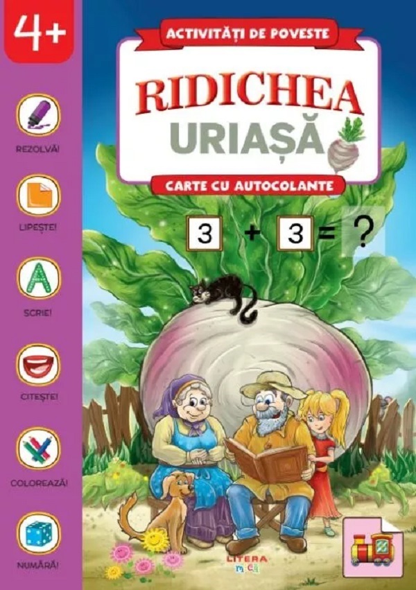 Ridichea uriasa. Carte cu autocolante PDF | Carte PDF - Citești instant